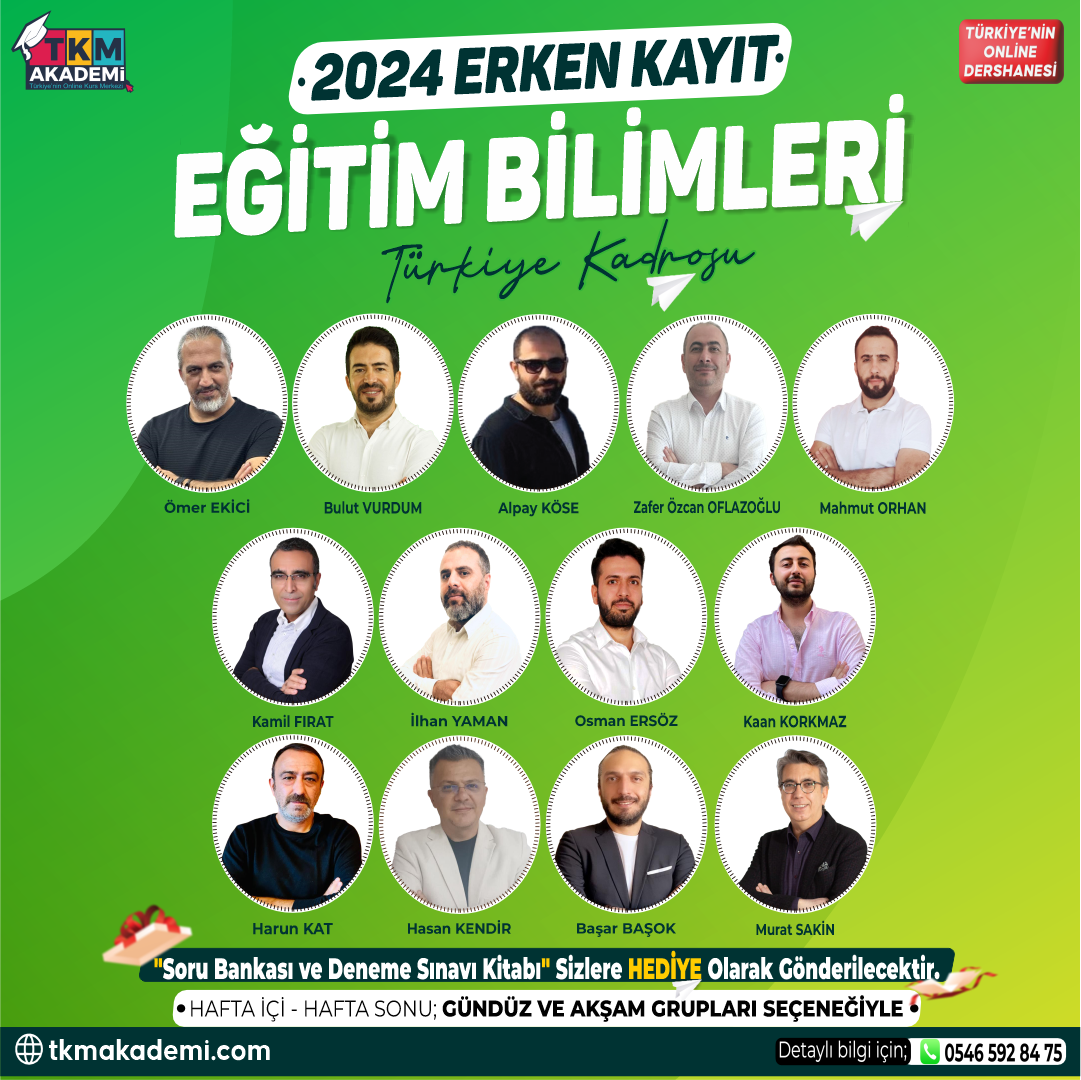 2024 GK-GY & Eğitim Bilimleri – TKM Akademi