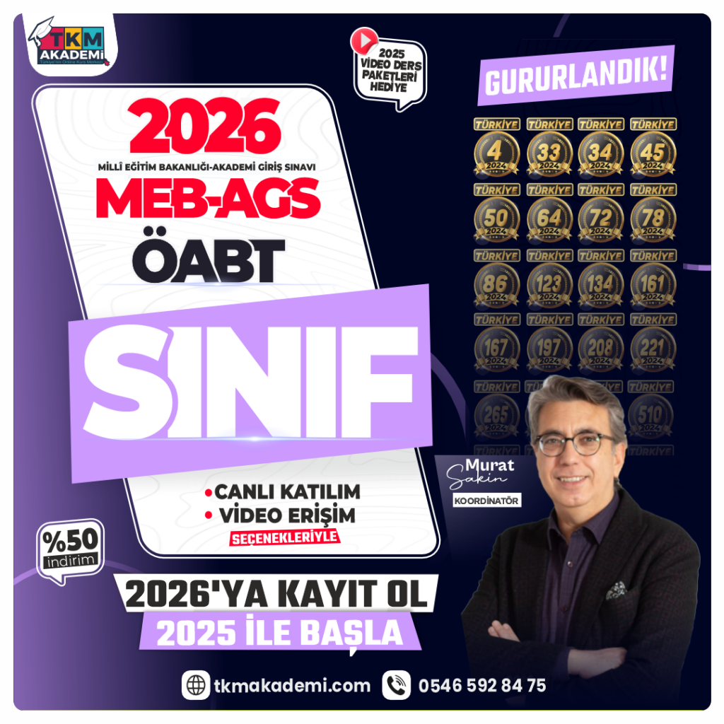 2026 Sınıf ÖABT Paketi (3 Kitaplı) – TKM Akademi