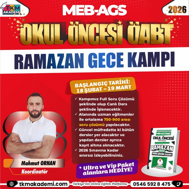 2026 Okul Öncesi ÖABT & AGS Ultra 2’li Paket (21 Kitaplı) – TKM Akademi