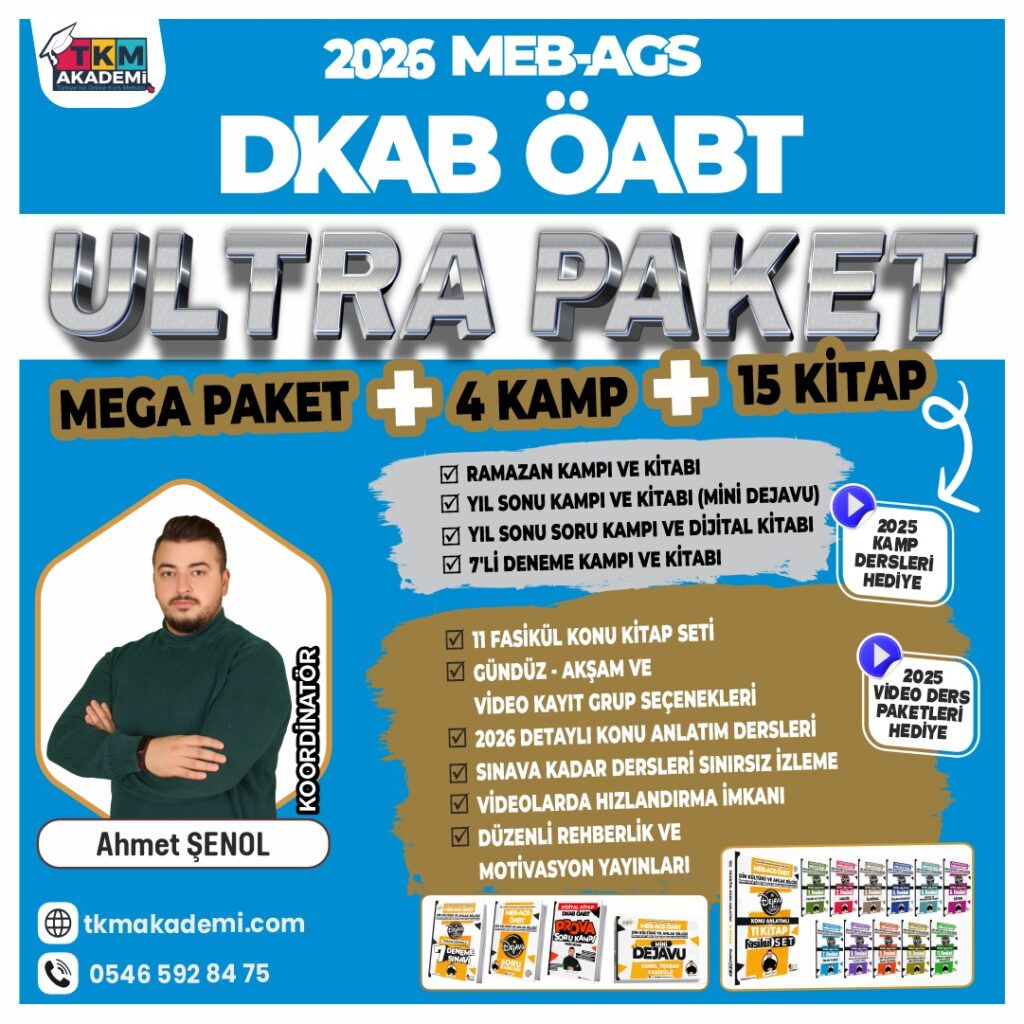 2026 DKAB ÖABT Mega Paket (11 Kitaplı) – TKM Akademi