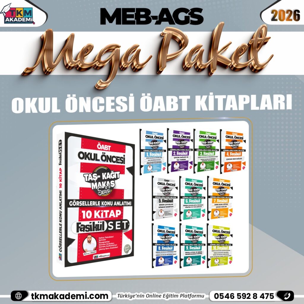 2026 Okul Öncesi ÖABT Mega Paket (10 Kitaplı) – TKM Akademi