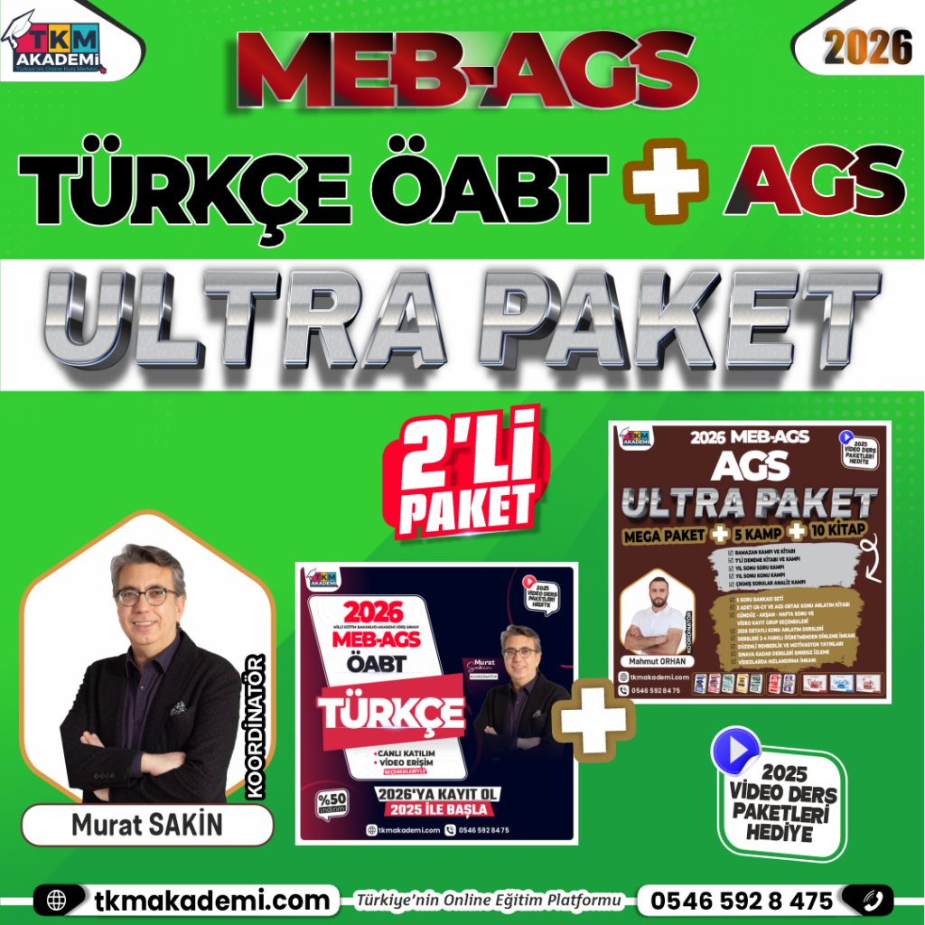 2026 Türkçe ÖABT & AGS 2’li Ultra Paket (10 Kitaplı) – TKM Akademi
