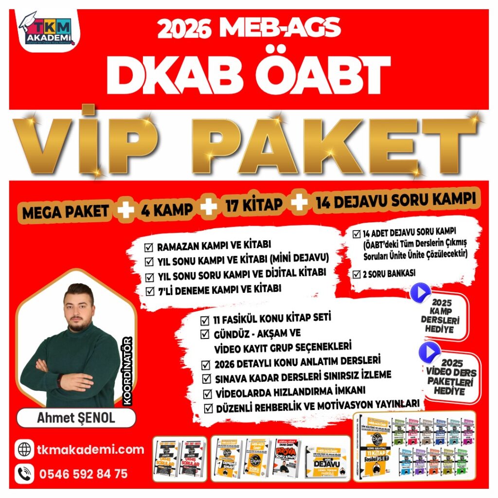 2026 DKAB ÖABT Mega Paket (11 Kitaplı) – TKM Akademi